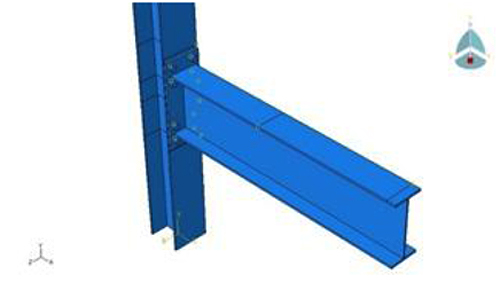 Behavior of Extended End-Plate Steel Beam to Column Connections